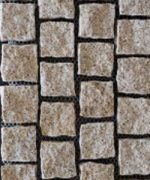 Diamond Gold Cobblestone on Mesh | United Stone